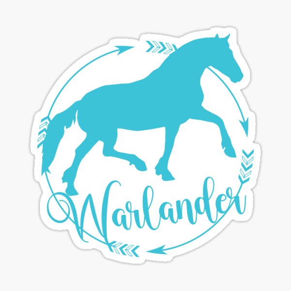 "Turquoise Warlander Horse" Sticker for Sale by circus-unicorn | Redbubble