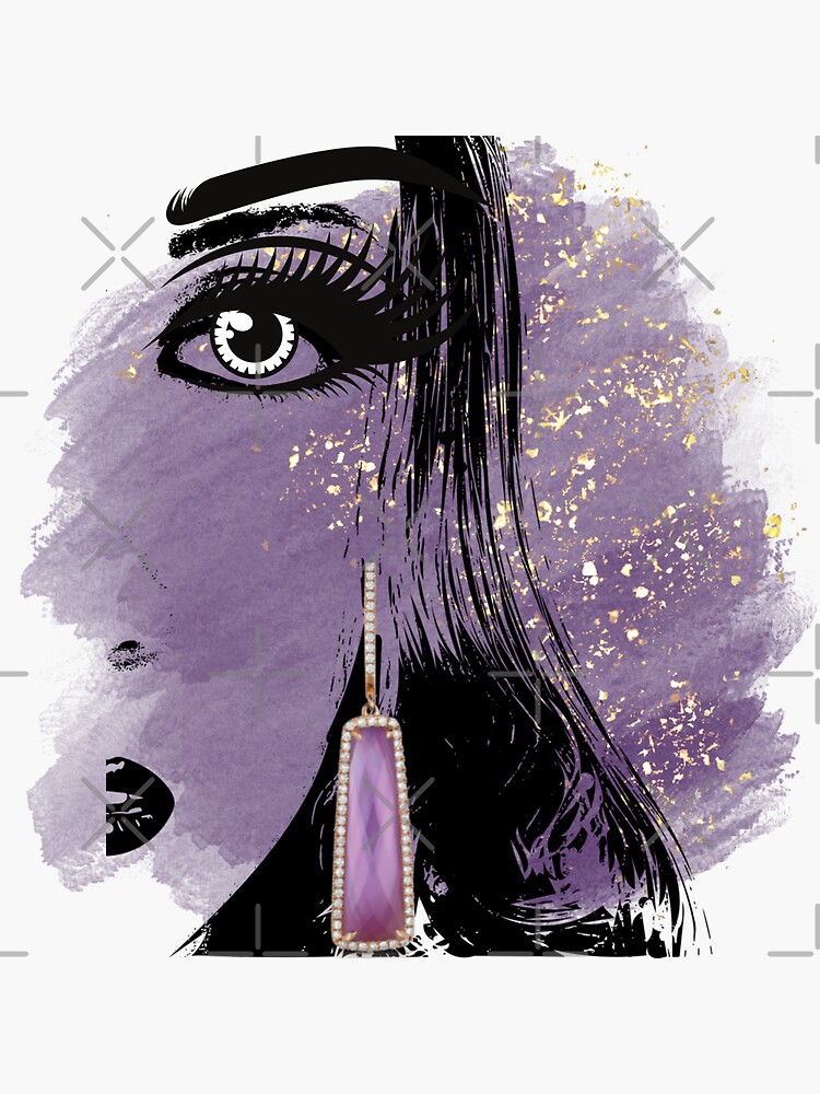 "IM THAT GIRL, PURPLE HAZE" Sticker for Sale by QWEENFIESTY | Redbubble