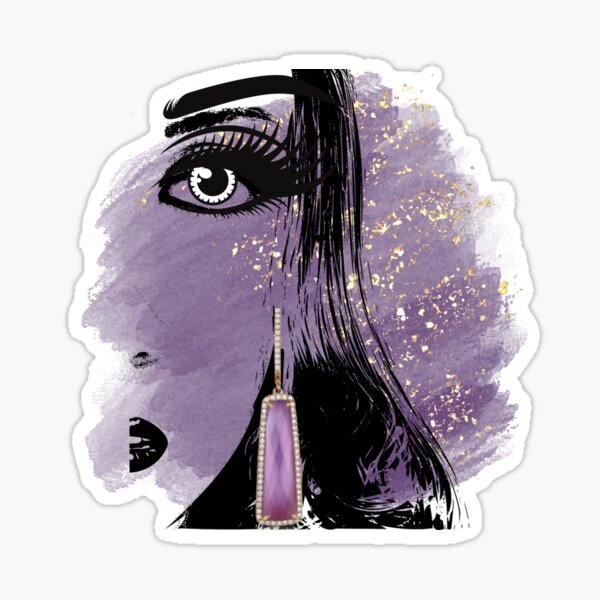 "IM THAT GIRL, PURPLE HAZE" Sticker for Sale by QWEENFIESTY | Redbubble