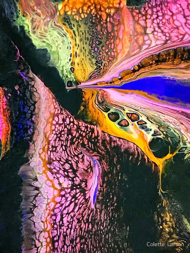 "Triumphant - Pour & Swipe Abstract" by Colette Larson | Redbubble