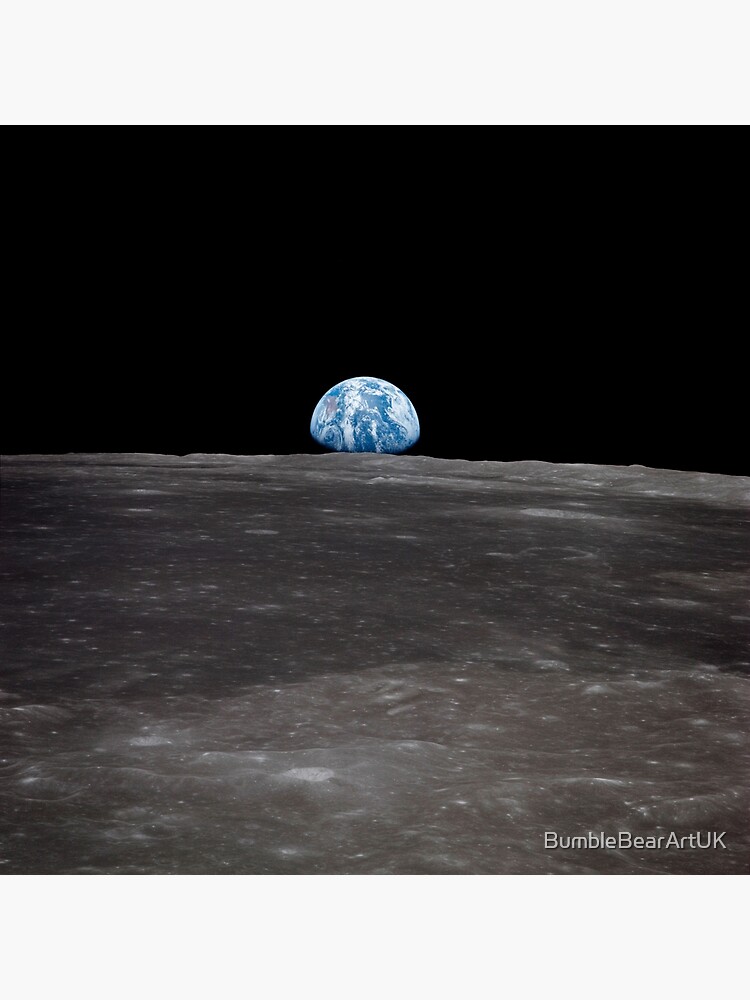 "Earth Rise - Apollo 11" Poster for Sale by BumbleBearArtUK | Redbubble
