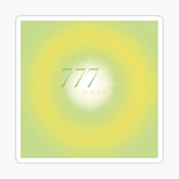 "777 Angel Numbers" Sticker for Sale by 22Kannelle | Redbubble