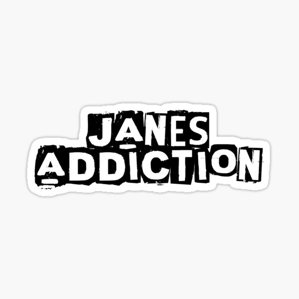 "Janes Addiction" Sticker for Sale by justabunstudio | Redbubble