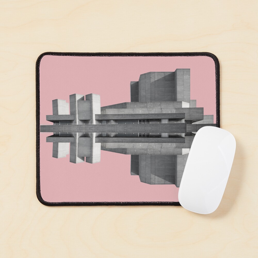 "Southbank Brutalism Pink" Poster for Sale by tenementartster | Redbubble