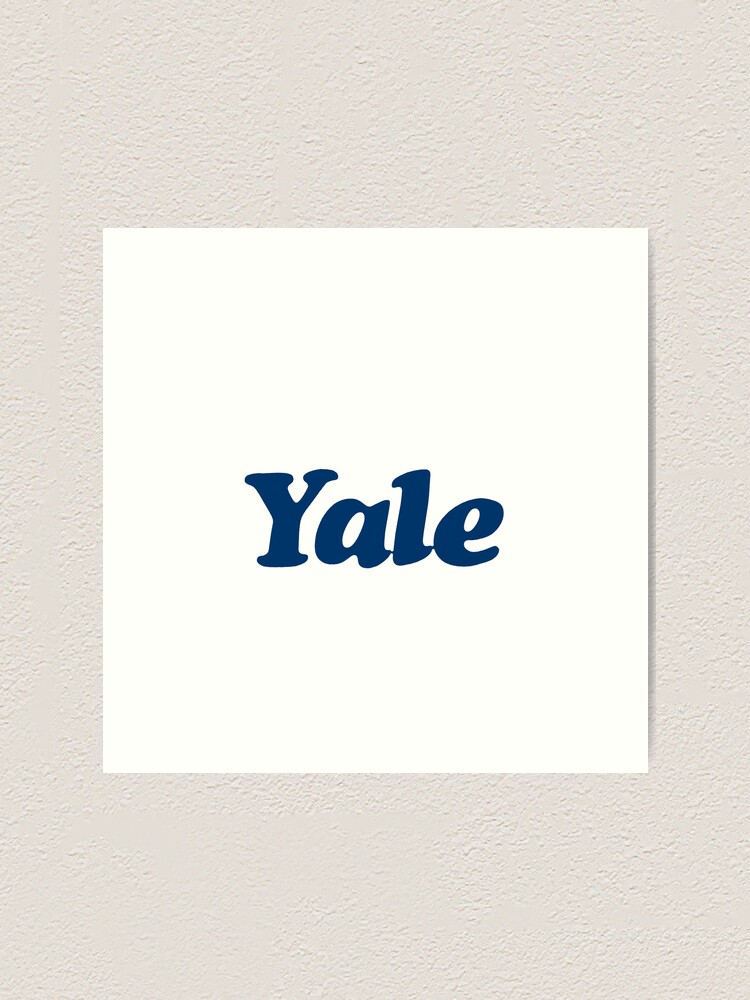 "Yale University - Wavy Font Sticker" Art Print for Sale by mecprints ...