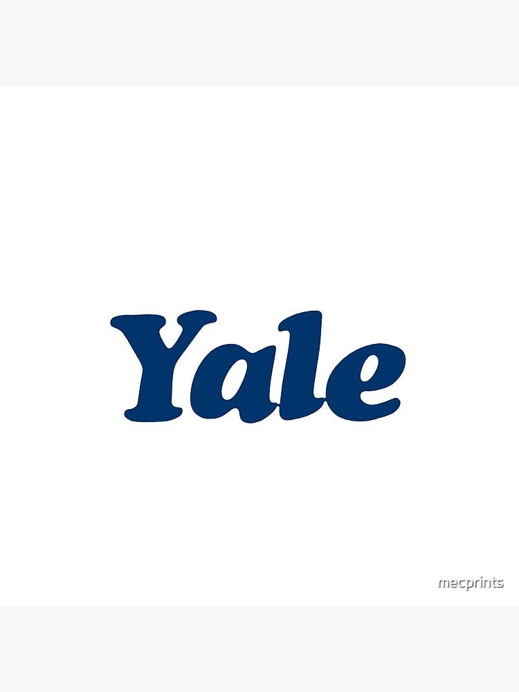 "Yale University - Wavy Font Sticker" Art Print for Sale by mecprints ...