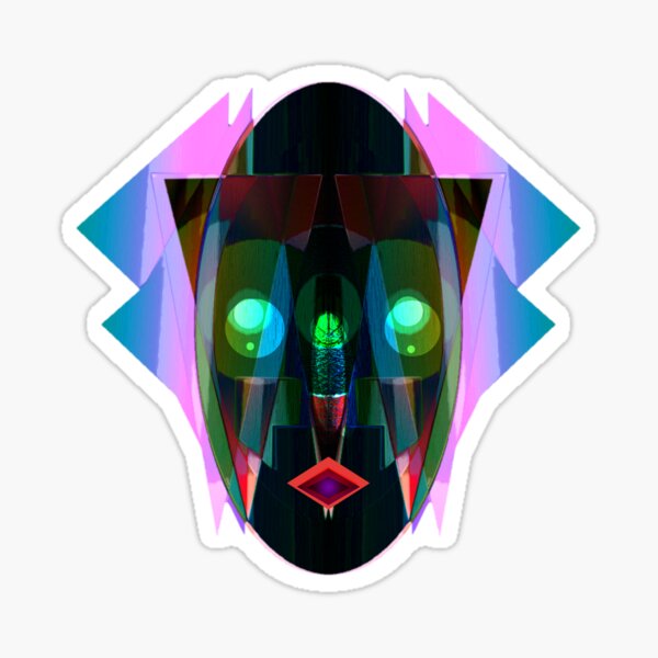 "Black face" Sticker for Sale by Yuresha | Redbubble