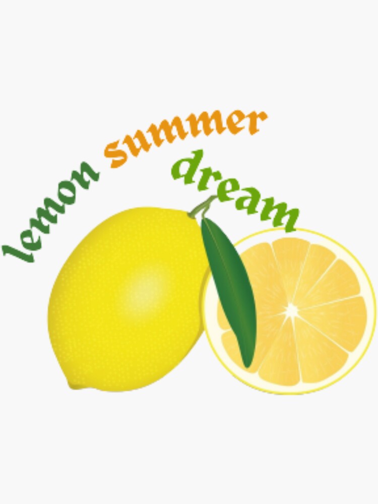 "Lemon summer dream" Sticker for Sale by Benlaniboutique | Redbubble