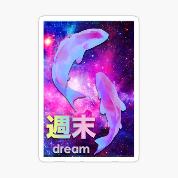 "Dream Aesthetic Vaporwave Anime Hipster" Sticker for Sale by ChipLenh ...