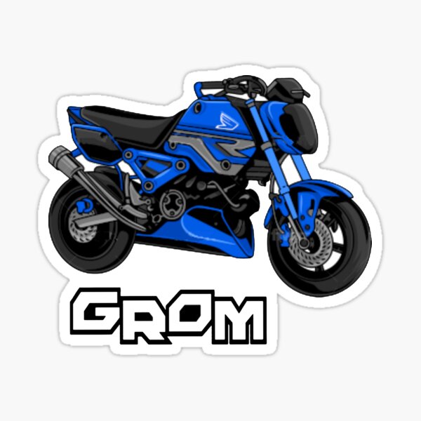 "Blue Honda Grom" Sticker for Sale by teeks82 | Redbubble
