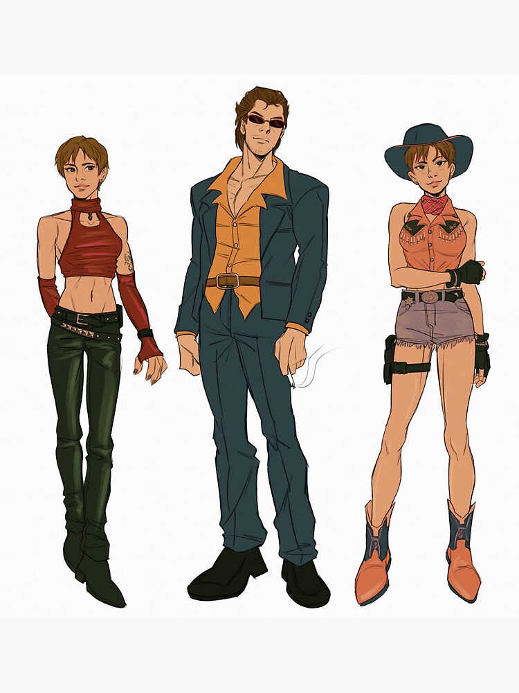 "Resident Evil 0 Rebecca and Billy Outfits" Sticker for Sale by ...
