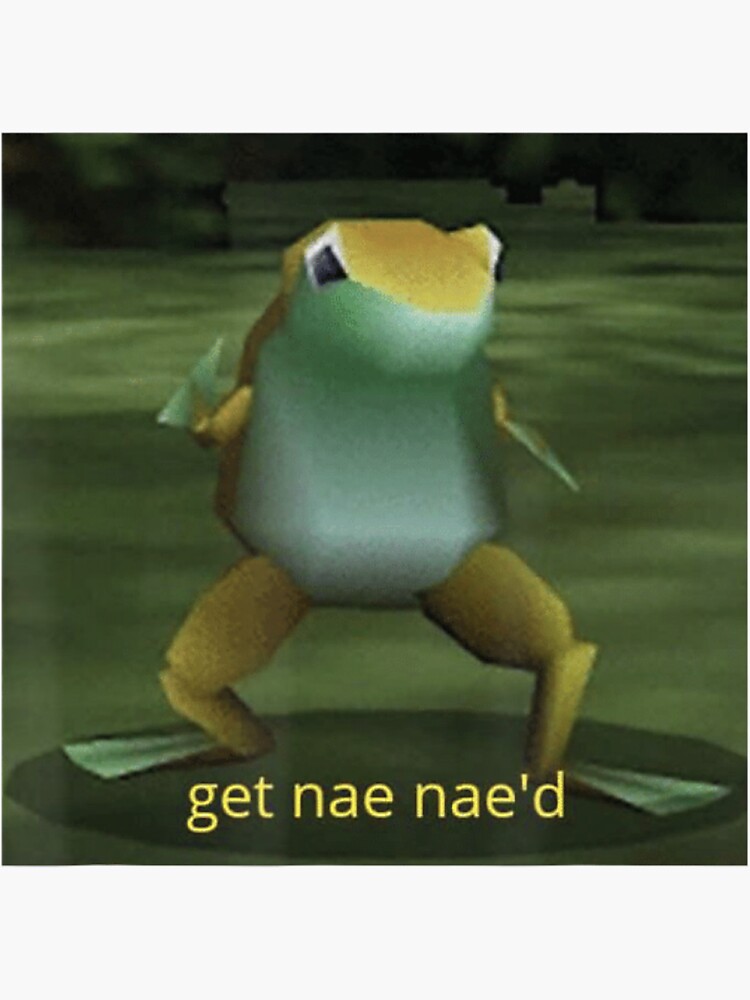"Get Nae Nae'd Dancing Frog" Sticker for Sale by ChipTien | Redbubble