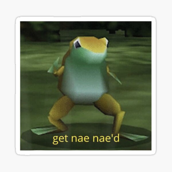 "Get Nae Nae'd Dancing Frog" Sticker for Sale by ChipTien | Redbubble