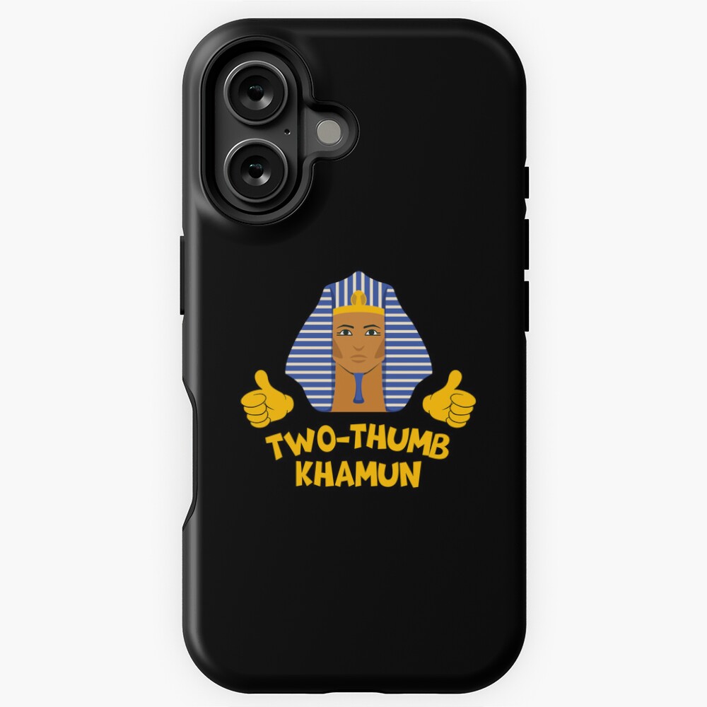 "Funny Two Thumb Khamun Egyptian Pharaoh Tutankhamun " Sticker for Sale ...