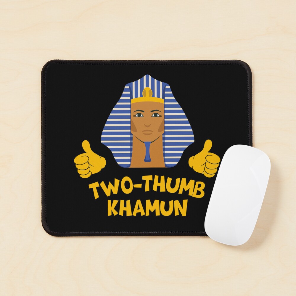 "Funny Two Thumb Khamun Egyptian Pharaoh Tutankhamun " Sticker for Sale ...