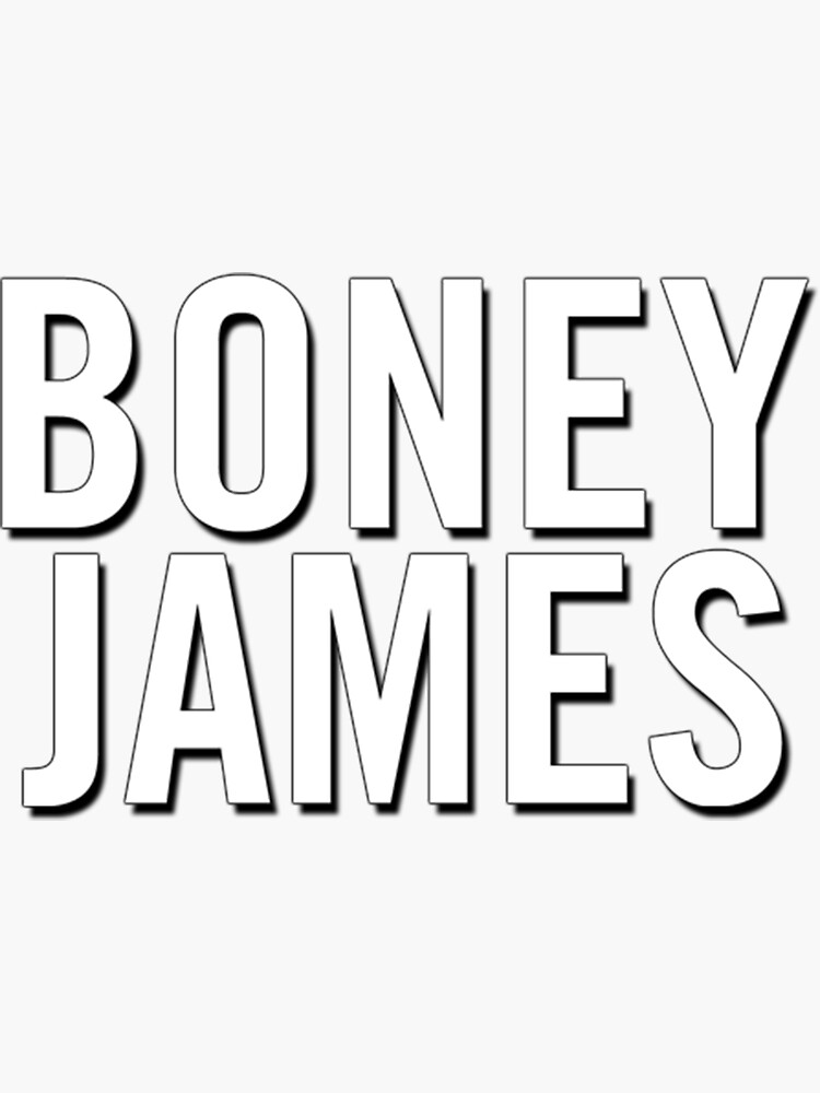 "Boney James james boney" Sticker for Sale by Seymour345 | Redbubble