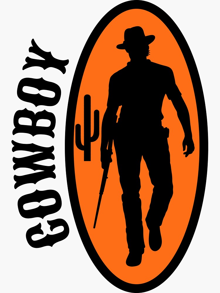 "Wild West Life Cowboy" Sticker for Sale by MarkoPasha | Redbubble
