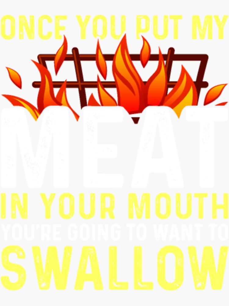 "Grill Barbecue BBQ Season Meat Grillmaster Gift" Sticker for Sale by ...