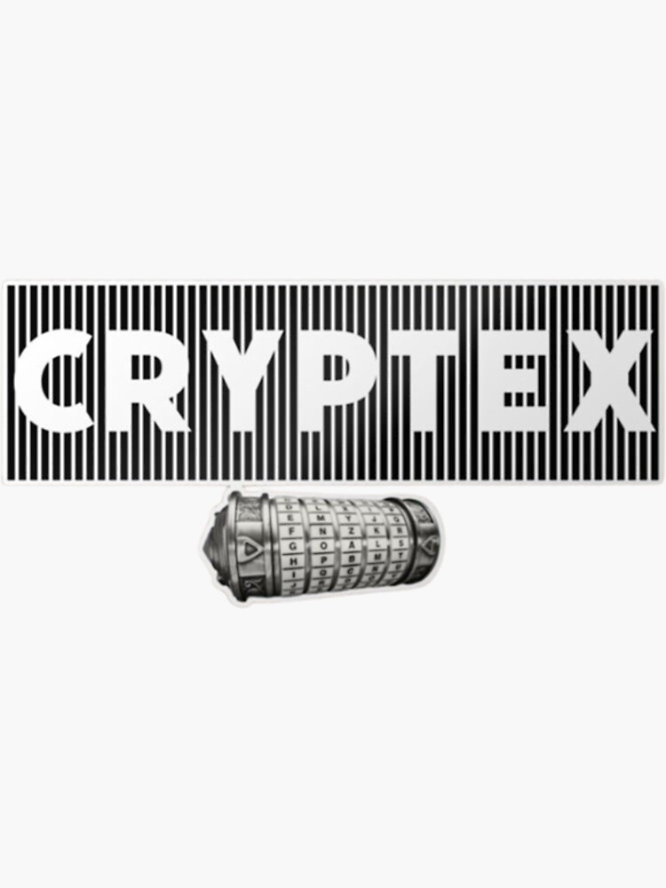 "Cryptex " Sticker for Sale by AlexiaAllen | Redbubble