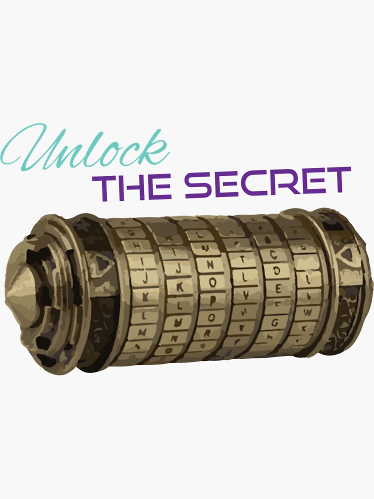 "Cryptex Da Vinci Dan Brown " Sticker for Sale by AlexiaAllen | Redbubble