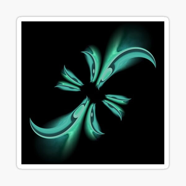 "blue green coloured cyclone style design based on twin pointed peaks ...