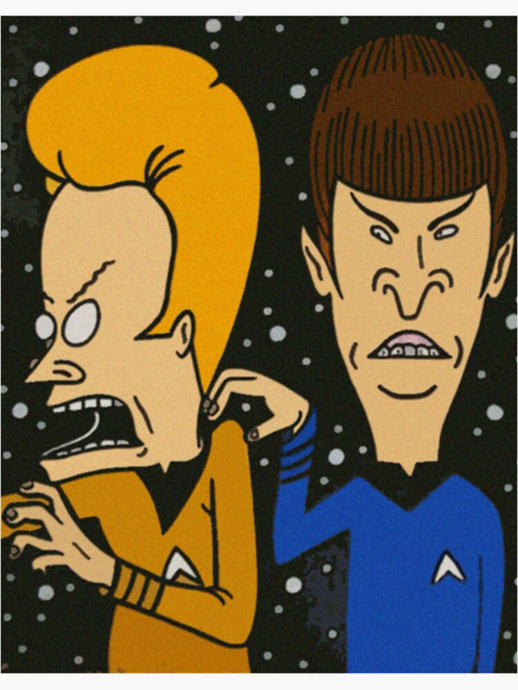 "Beetus-and-Butt-Head-mashup" Sticker for Sale by WilmaAppel | Redbubble