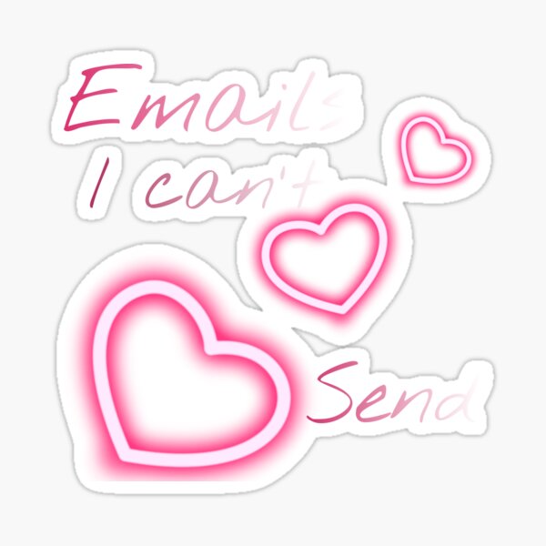 "emails i can't send" Sticker for Sale by StudentLuxLife | Redbubble