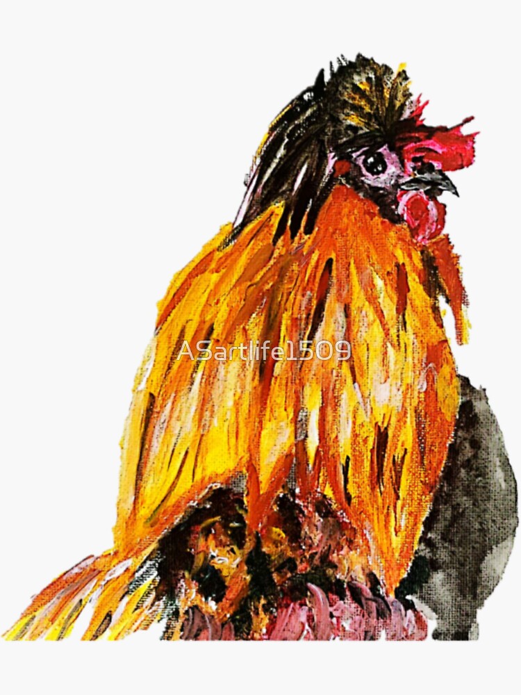 "Coco the rooster" Sticker for Sale by ASartlife1509 | Redbubble