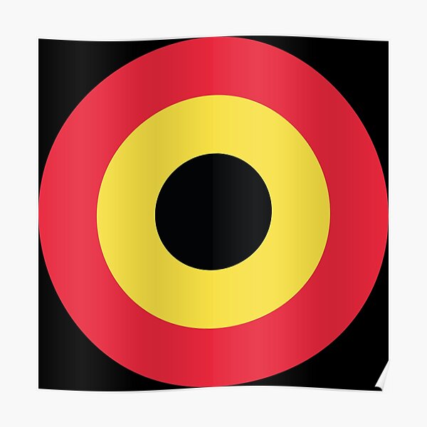 "Roundel of the Belgian Air Force" Poster for Sale by avionbubble ...