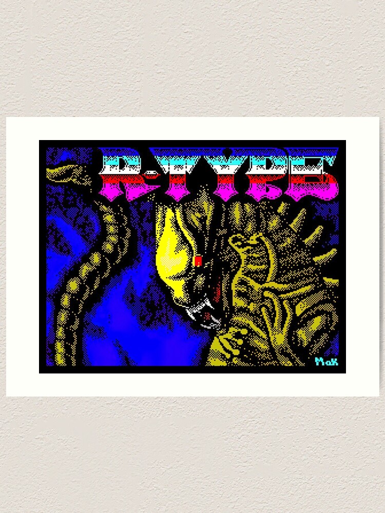 "R-Type R Type 1980s Vintage 8 Bit Pixel Poster Video Computer Game ...