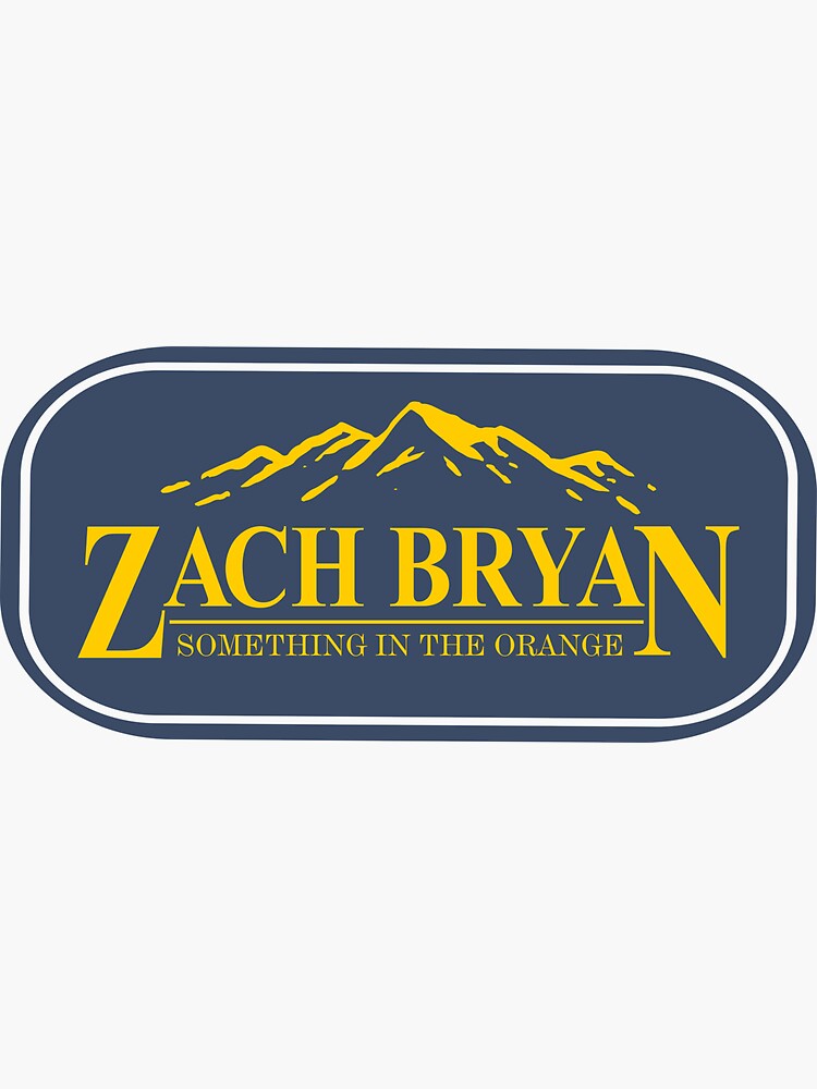 "zach bryan something in the orange" Sticker for Sale by Lovetocelebrate | Redbubble