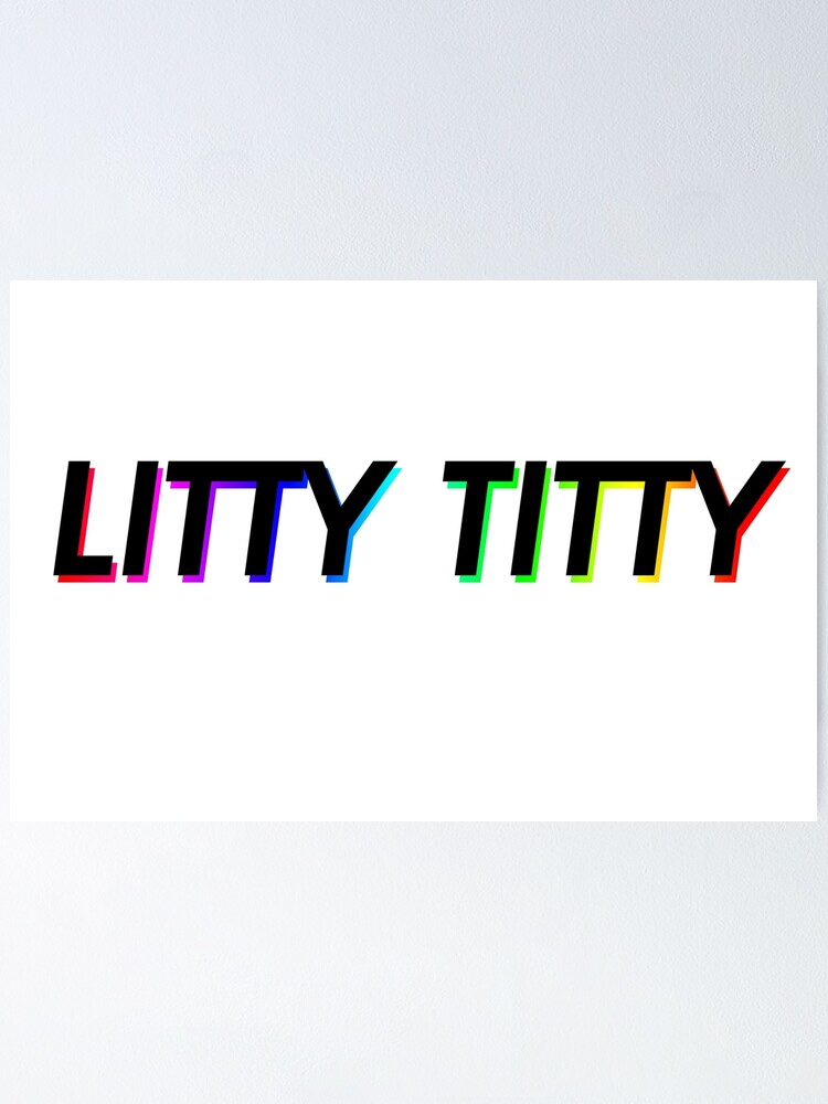 "LITTY" Poster for Sale by hvanderheyden | Redbubble