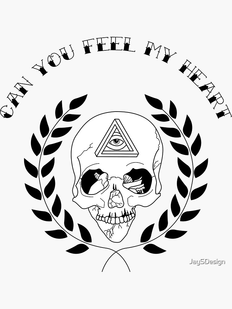 "Can You Feel My Heart Sticker" Sticker for Sale by JaySDesign | Redbubble