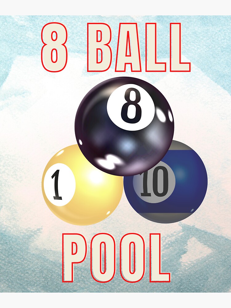 "8 ball pool" Sticker for Sale by ChachiArts | Redbubble