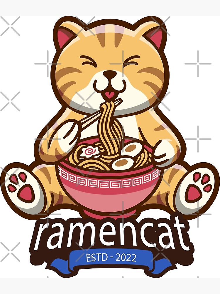 "Ramen Cat - 2022" Poster for Sale by maatouf | Redbubble