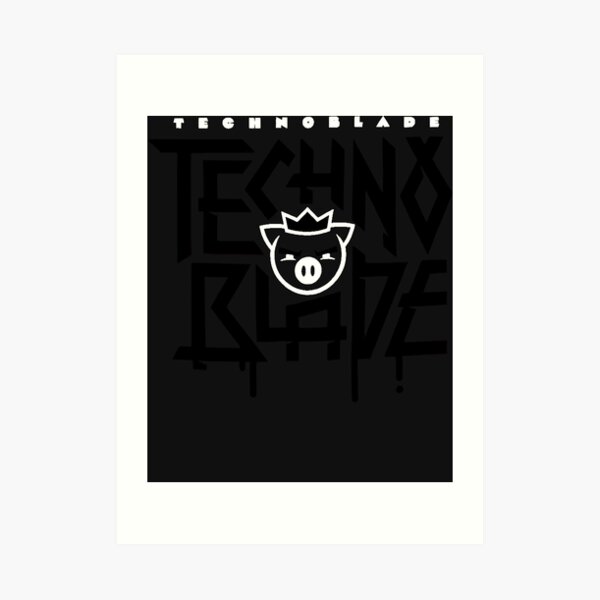 "Technoblade logo" Art Print for Sale by phiysayesha | Redbubble