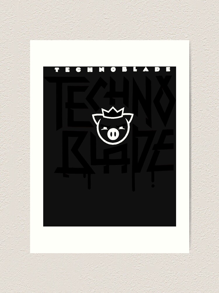 "Technoblade logo" Art Print for Sale by phiysayesha | Redbubble