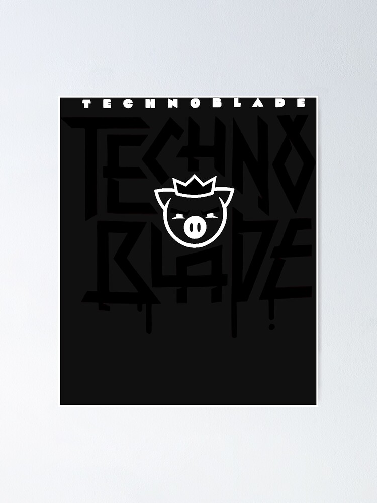 "Technoblade logo" Poster for Sale by phiysayesha | Redbubble