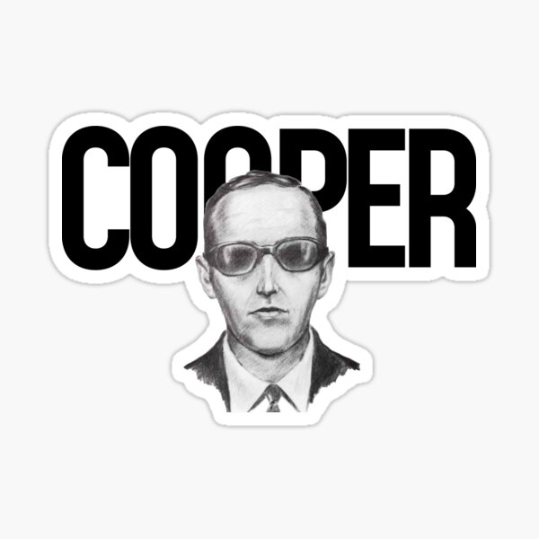 "D. B. Cooper" Sticker for Sale by E55ENTIALS | Redbubble