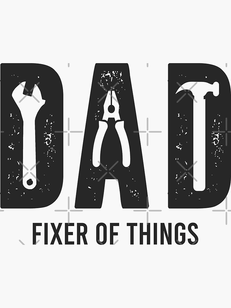 "Dad Fixer Of Things, Funny Fathers Day Quote, Funny Dad Birthday Gift ...