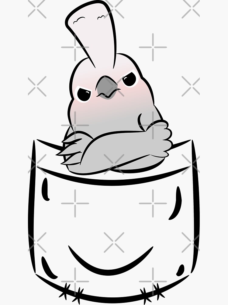 Pocket Galah Cockatoo Sticker For Sale By Strshadow Redbubble