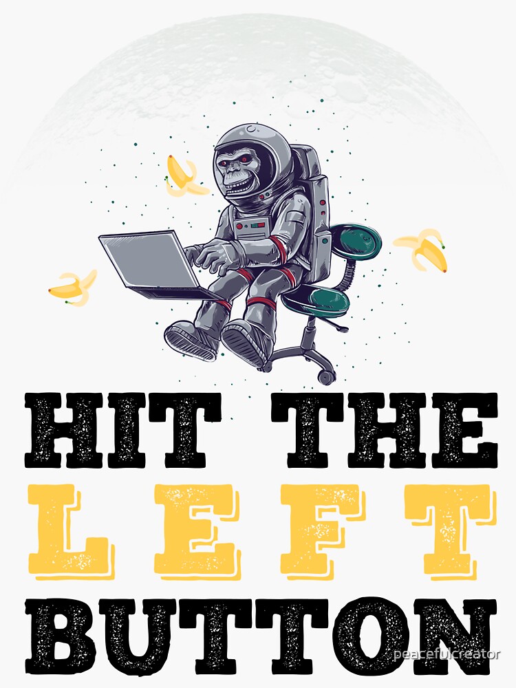 "Funny Karl Pilkington Hit The Left Button!" Sticker for Sale by ...