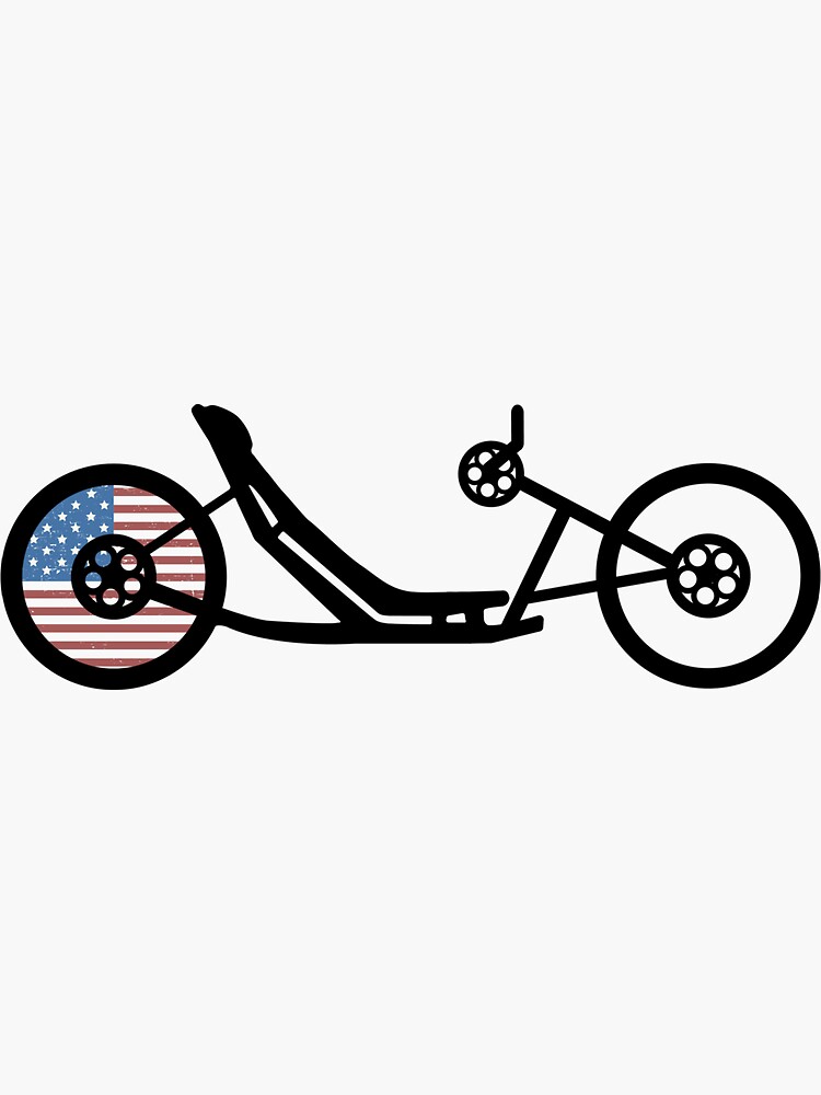 "Recumbent Life Design - Handcycle Patriot" Sticker for Sale by ...