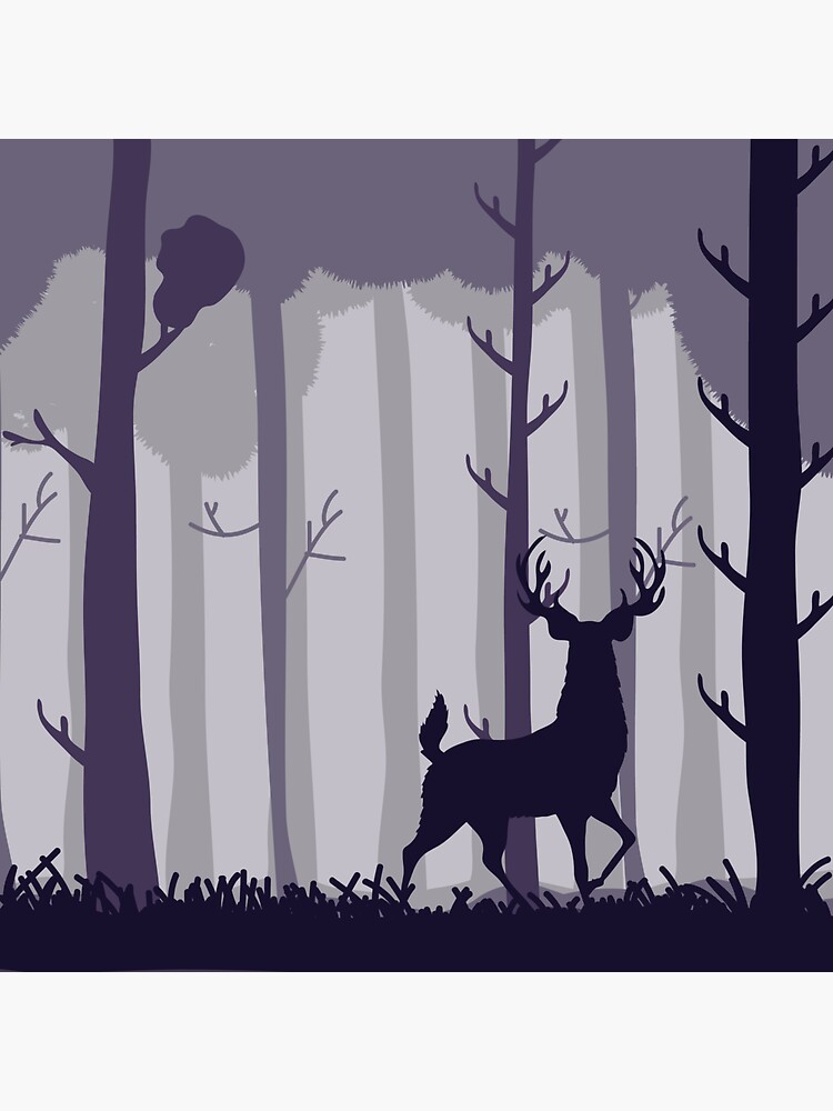 "Chinese watercolor art, Chinese Beautiful moose in jungle Art ...