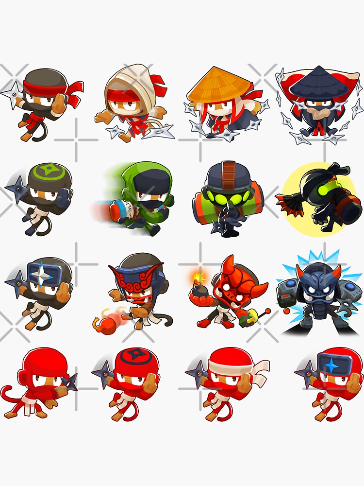 "The Bloons Td 6 Pack" Sticker for Sale by LophiaLizaraga | Redbubble