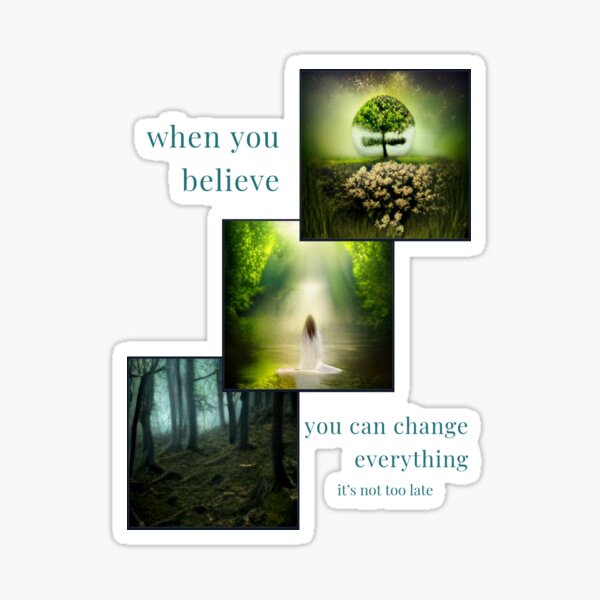 "belief" Sticker for Sale by jarzol | Redbubble
