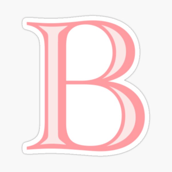 "letter B" Sticker for Sale by weme | Redbubble