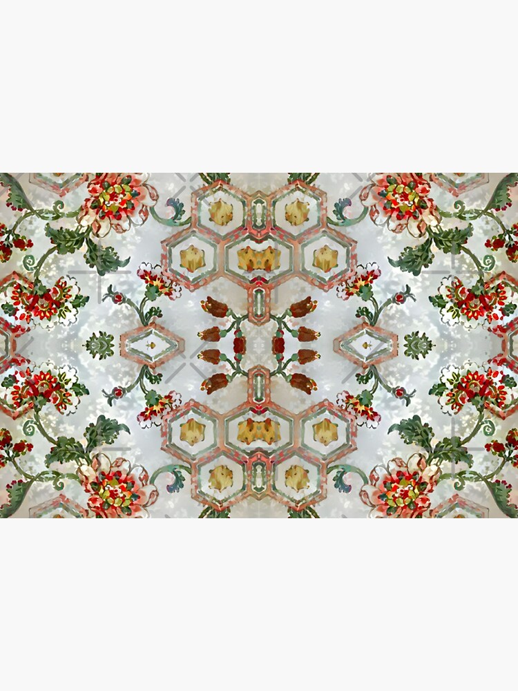"Watercolor Flowers Chain Pattern." Sticker for Sale by Sizani | Redbubble