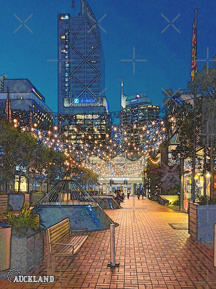 "Auckland New Zealand City" Sticker for Sale by PostersStickers | Redbubble