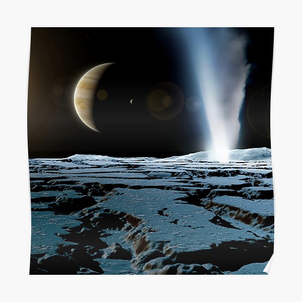 "Geyser on Europa - V1" Poster for Sale by magarlick | Redbubble